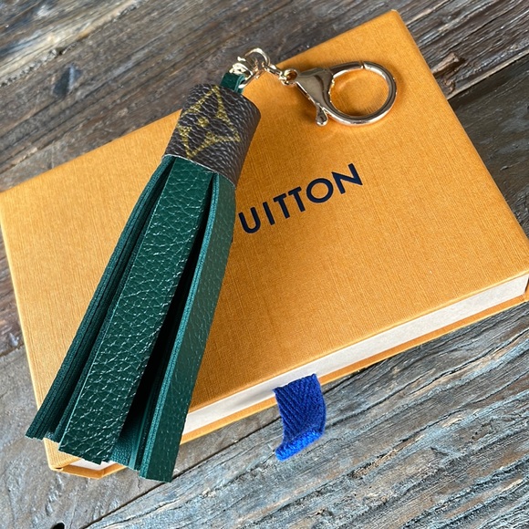 Louis Vuitton | Bags | Louis Vuitton Upcycled Green Tassel Bag Charm ...